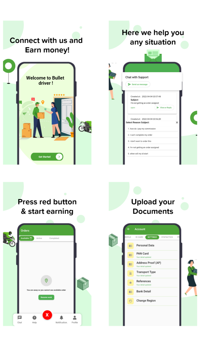Bullet Package Delivery App - Digital Kranti India